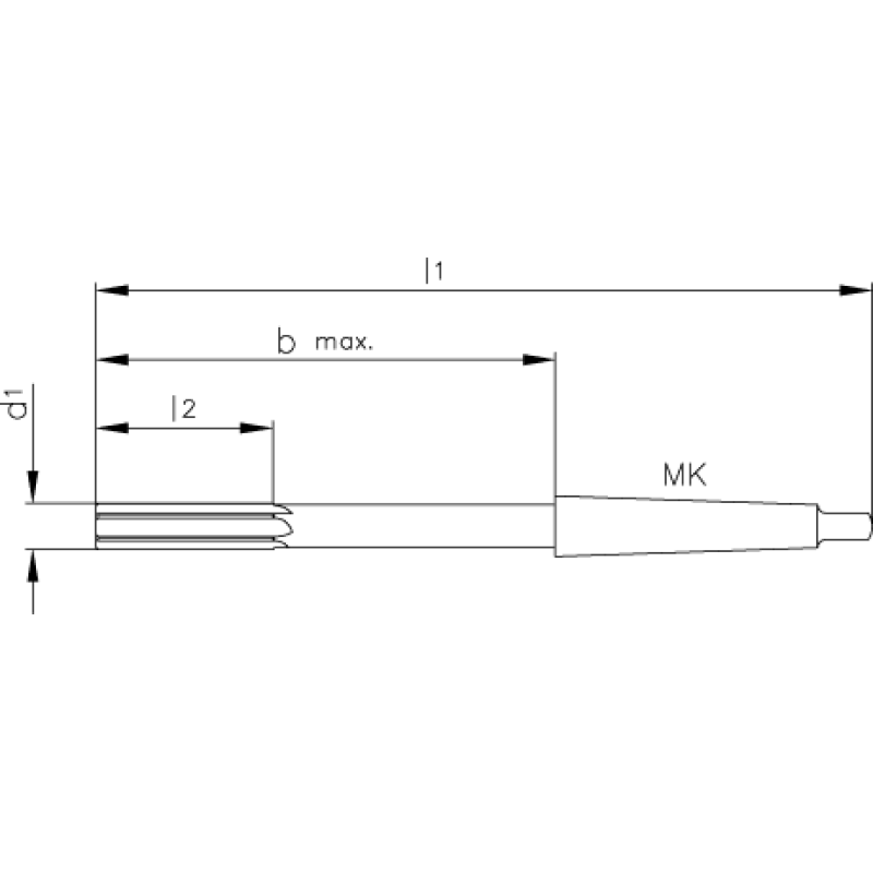 FROMM HSSE Right Hand Cutting Morse Taper (MT) Shank Machine Reamer