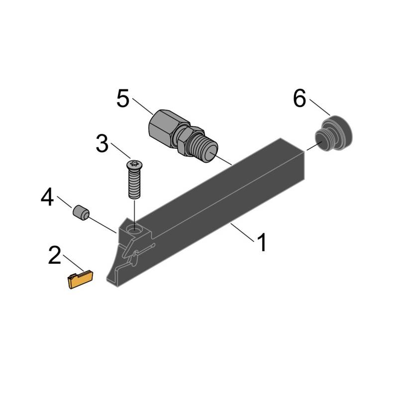 Dieterle SSDA-IK Tool Holders with Internal Coolant Supply